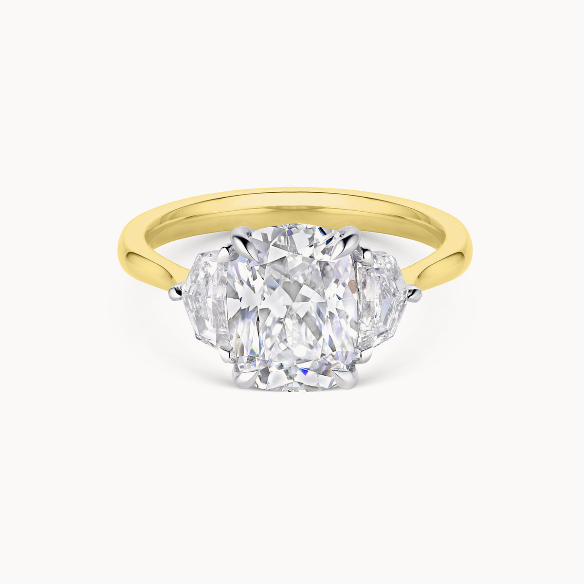Jacqueline | Epaulette Three Stone Diamond Engagement Ring – T. Anthony Jewelers