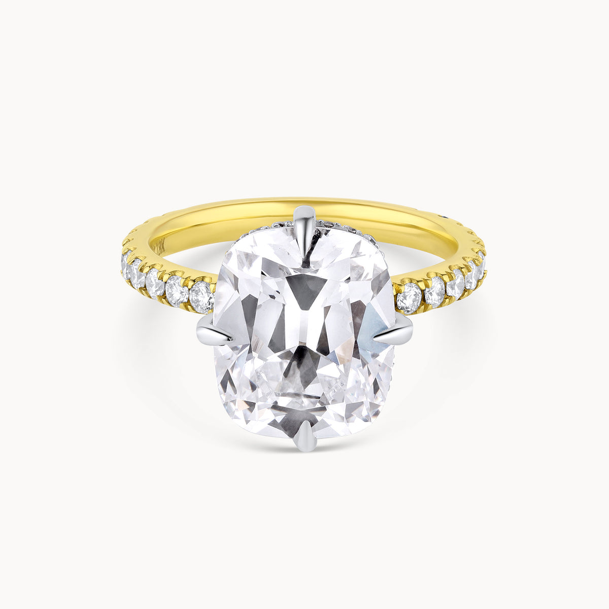 Magnolia | Compass Prong Pavé Diamond Engagement Ring – T. Anthony Jewelers