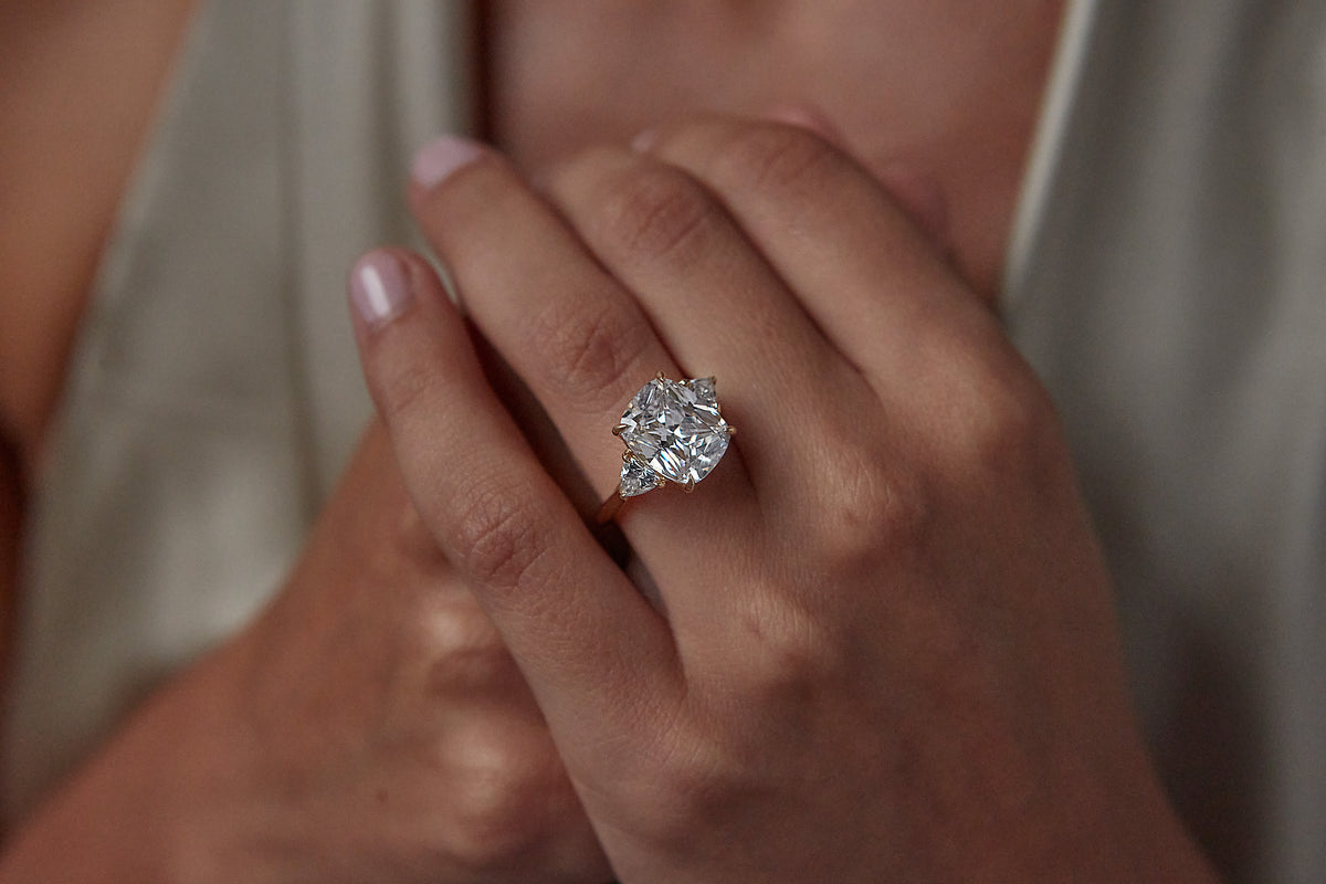 Norah | Trillion Three Stone Diamond Engagement Ring – T. Anthony Jewelers